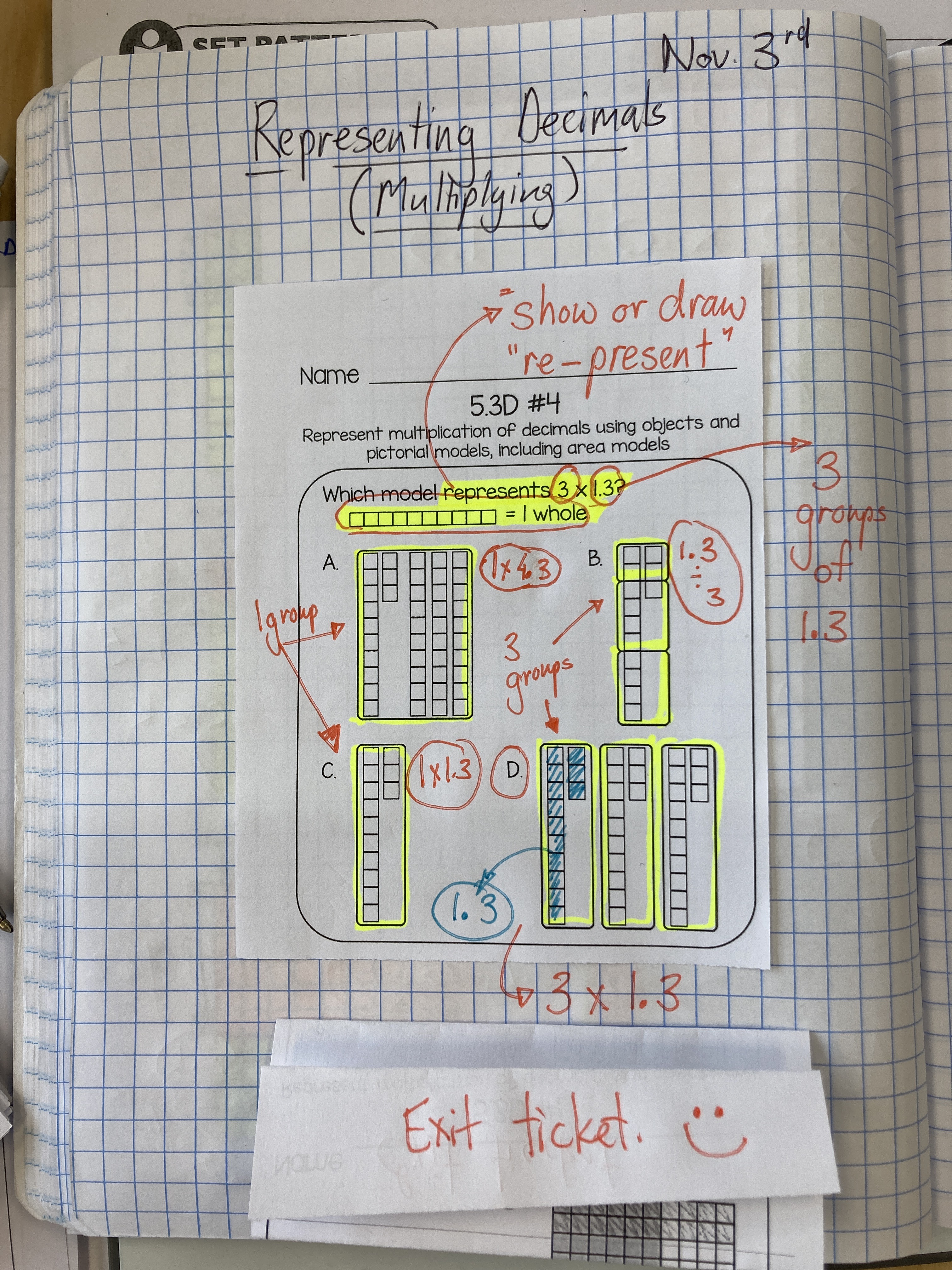 Representing decimals multiplication – Mr. J’s Math Class