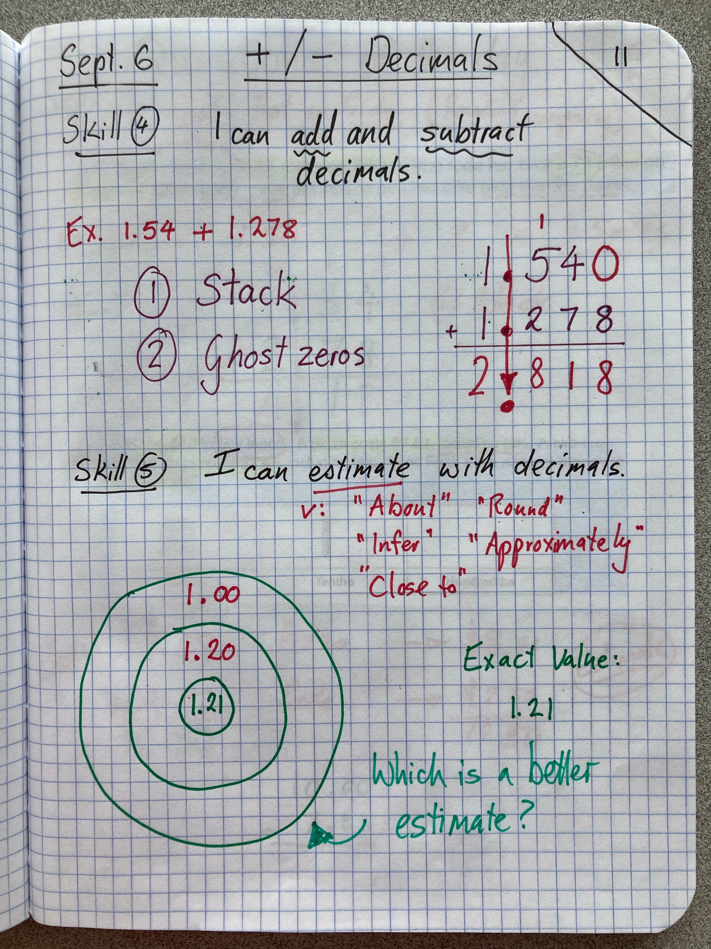 Skill 4: Adding and subtracting decimals – Mr. J’s Math Class